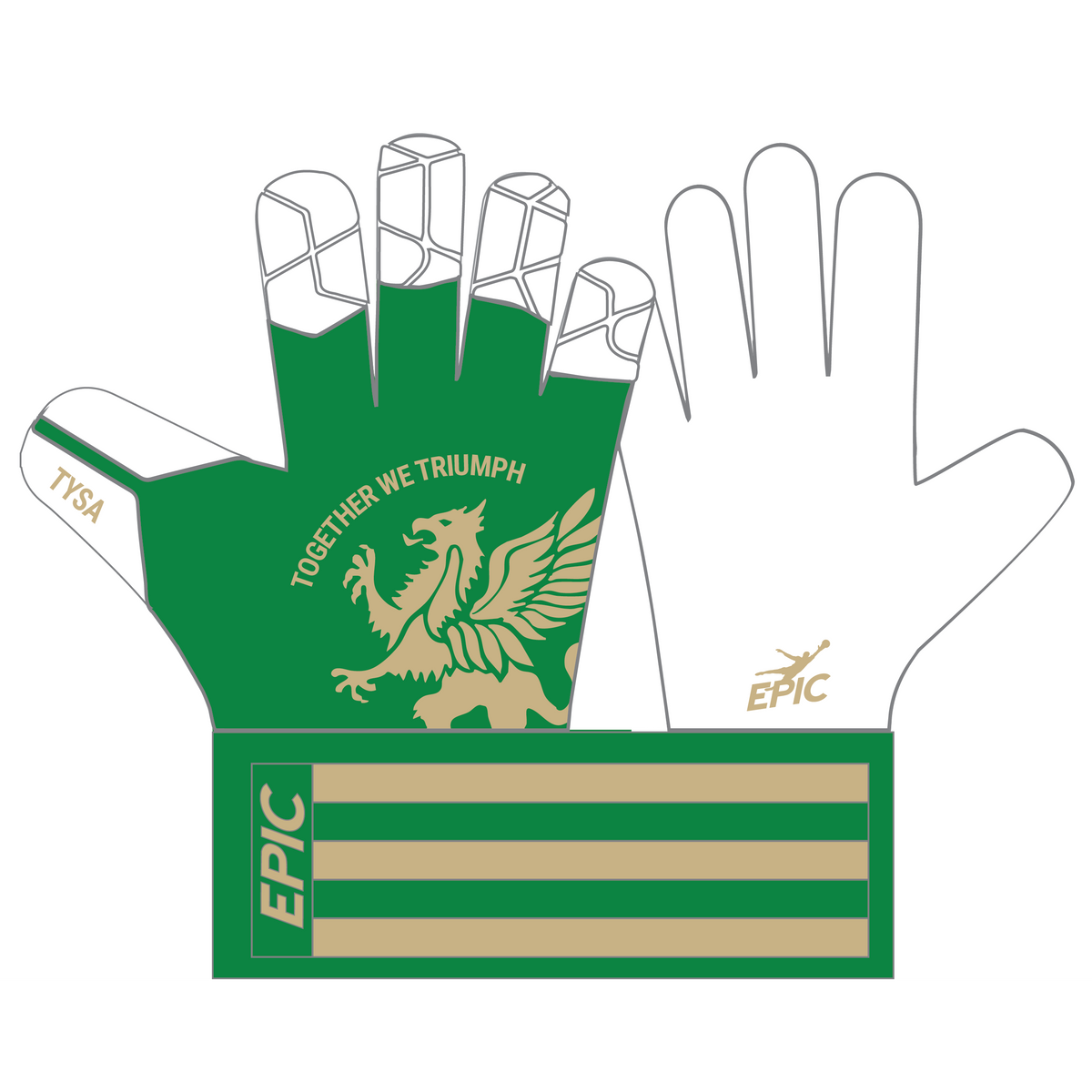 Tucker Youth Soccer Association Custom Glove | Negative Cut – EPIC ...
